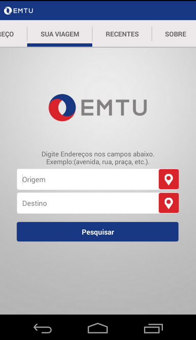 EMTU | Itinerários e Tarifas - APP EMTU Oficial